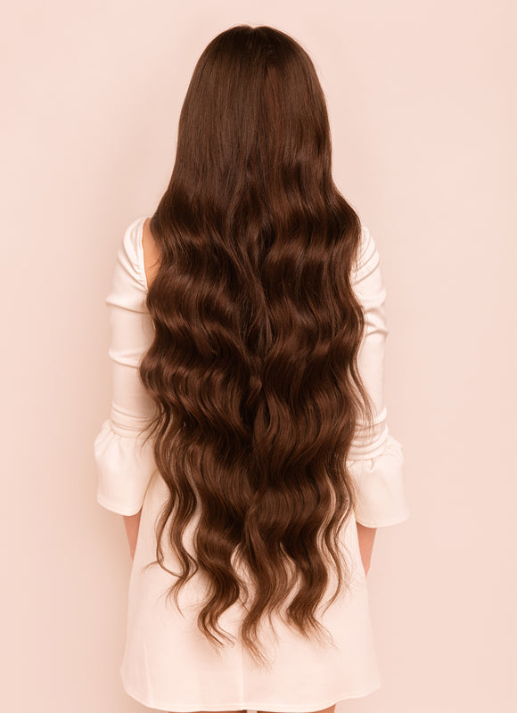 30 inch Ultimate Volume Clip in Hair Extensions #2 Dark Brown